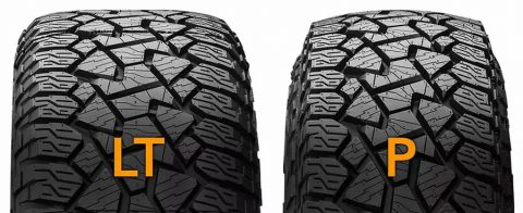 What does LT mean on a tire? Differences LT & P-Metric Tire?